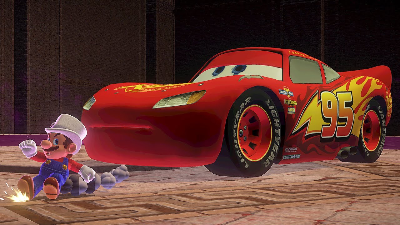 What if Lightning McQueen is Playable in Super Mario Odyssey? - YouTube
