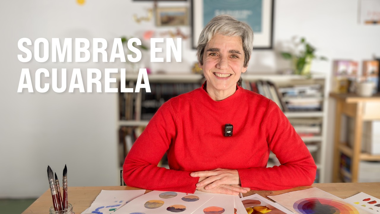 Sombras con acuarela usando colores complementarios - YouTube