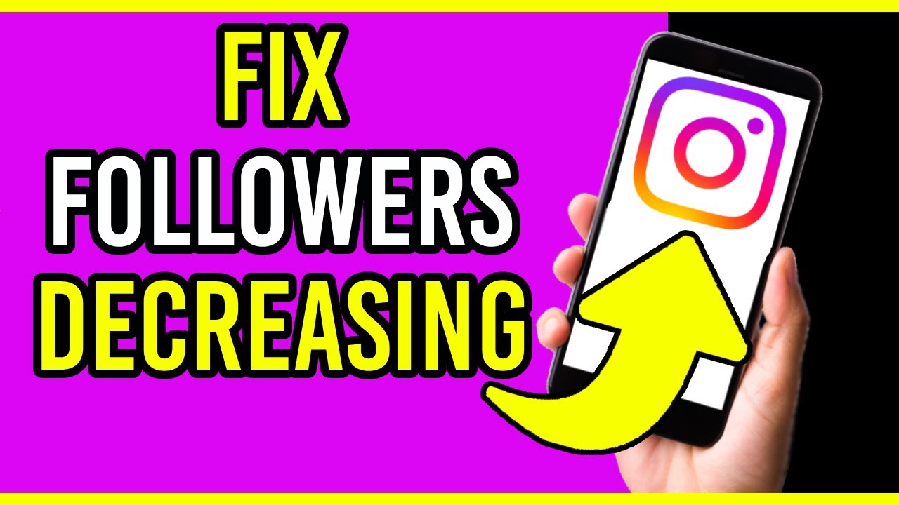 How To Fix Instagram Followers Decreasing - YouTube