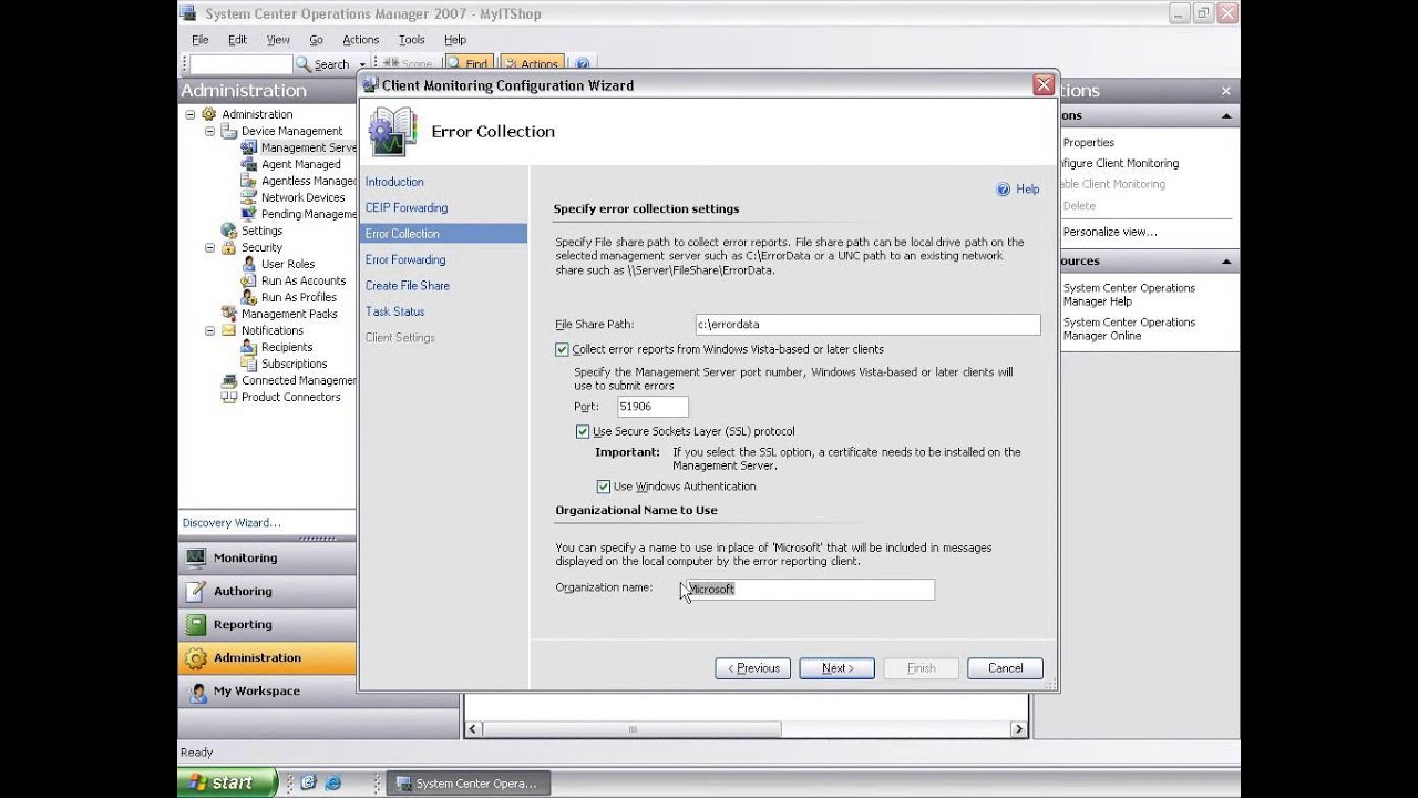 Configure client monitoring - YouTube