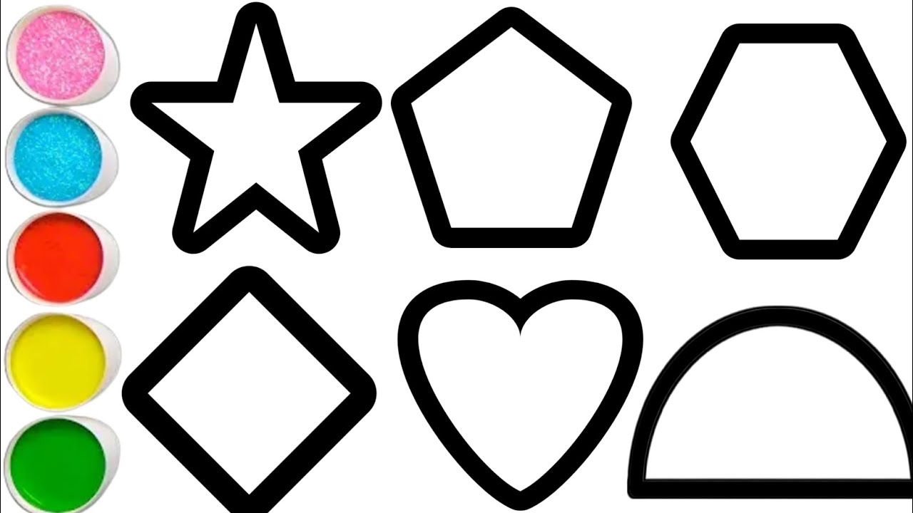 Let's learn Shapes Name & Colors Name For Kids & Toddlers ...