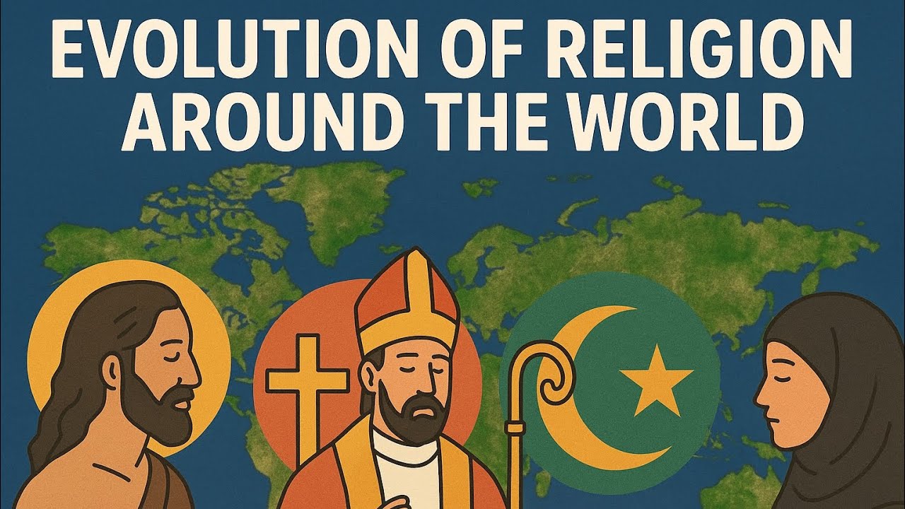 EVOLUTION OF RELIGION IN THE WORLD 🌏 #viral #geography #religion # ...