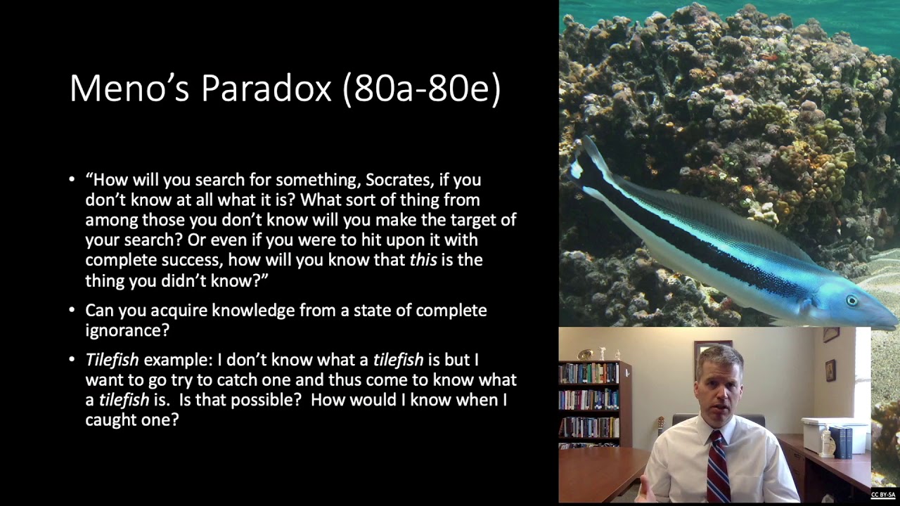 Lecture 5 The Meno - YouTube