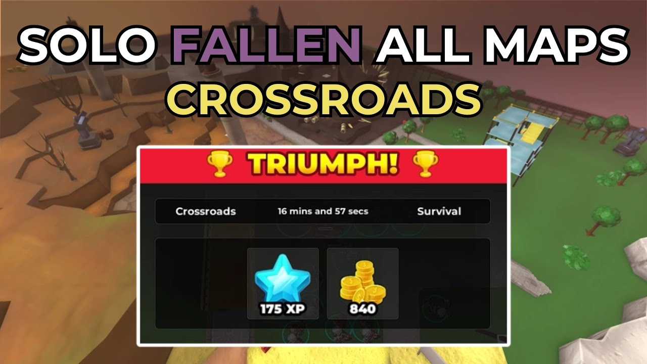 Crossroads - Solo FALLEN, Map 12/52 | Tower Defense Simulator (TDS ...