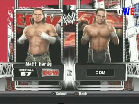WWE Smackdown vs. Raw 2009 HBK vs. Jeff Hardy - YouTube