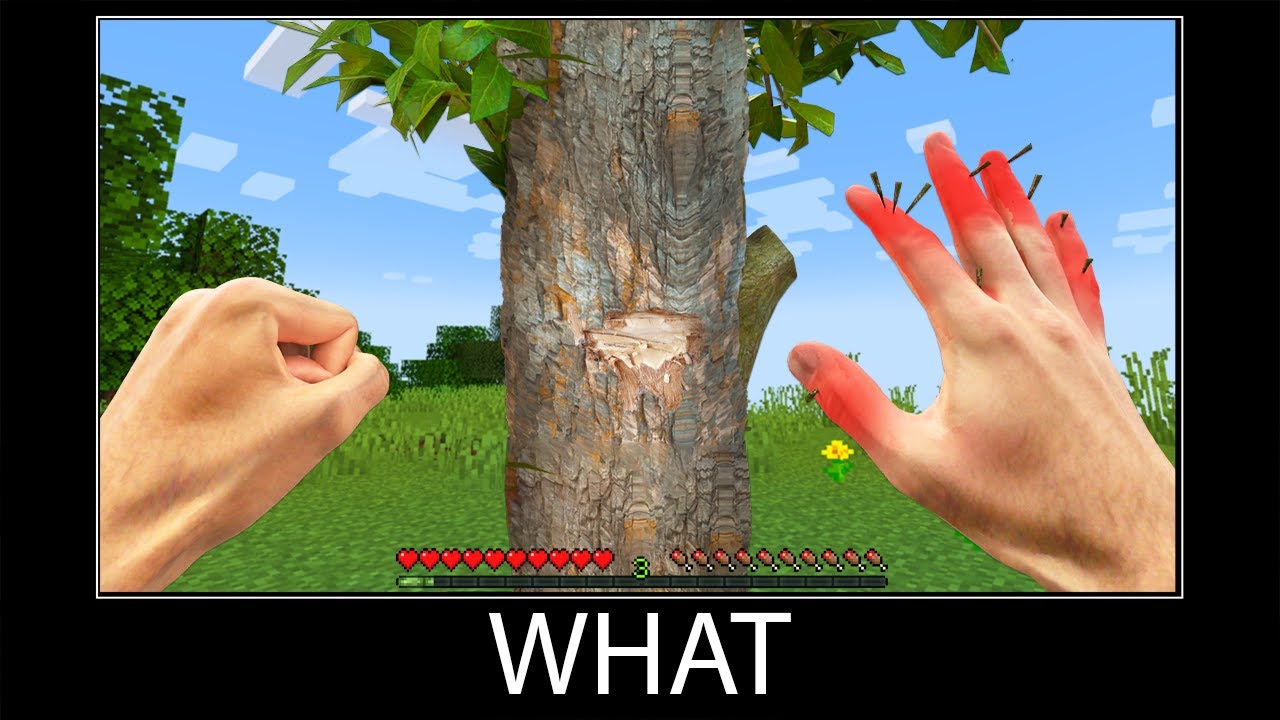 Minecraft wait what meme part 275 realistic minecraft Tree - YouTube