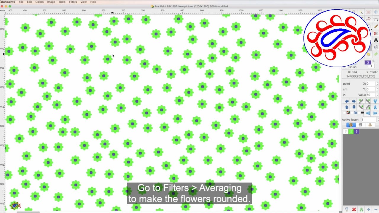 ArahPaint - Flower Design - YouTube