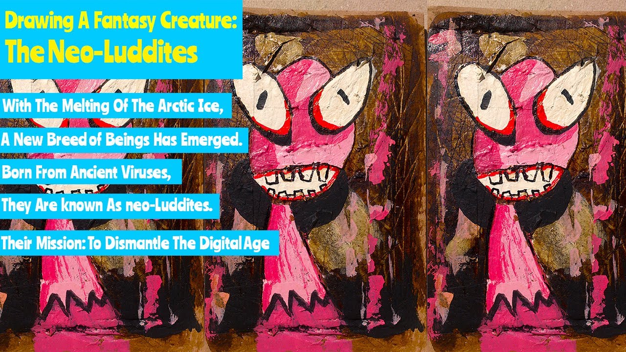 Monster Drawing & Drawing horror characters | Painting Tutorial - YouTube