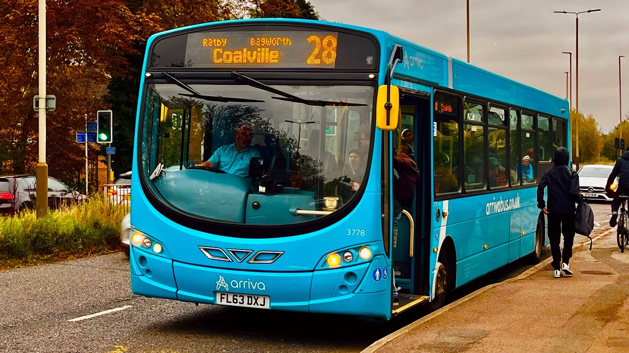 **HIGH IDLE RPM** Ride on Arriva Midlands VDL/DAF SB200 Wright Pulsar 2 ...