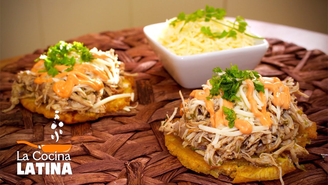 Patacón Colombiano con Pollo Desmechado y Queso 👍 | ¡La guía definitiva ...