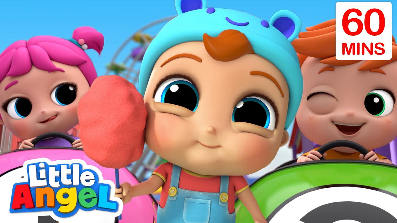 Let's Go To The Fair 🎠 Little Angel Nursery Rhymes | Moonbug Kids After ...