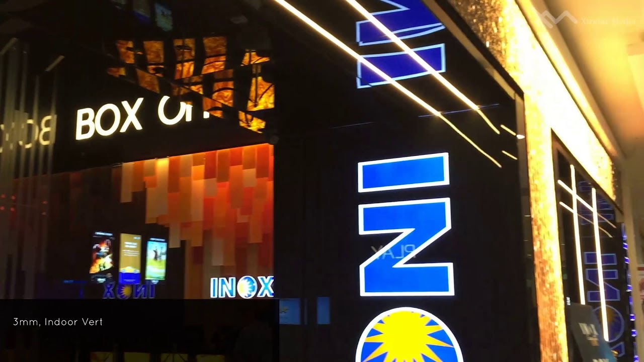 Vibrant LED Display at Inox theater - YouTube