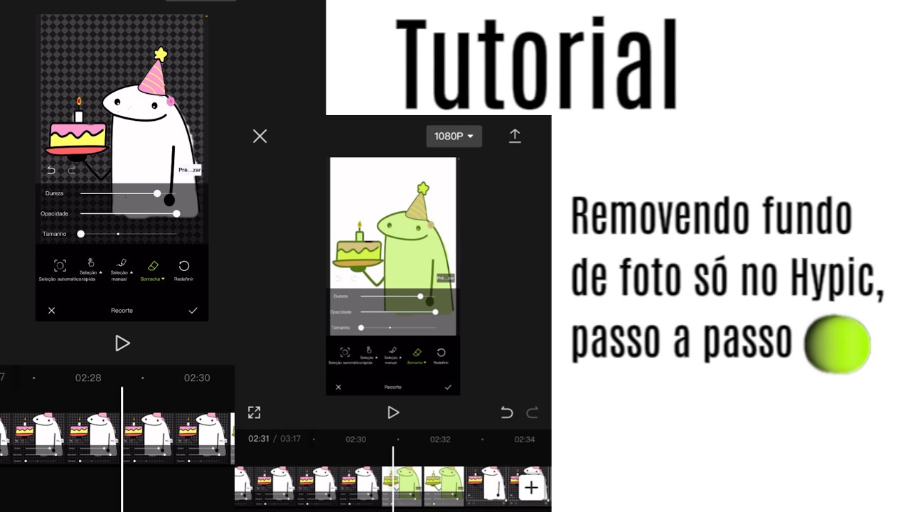 Tutorial CapCut | Removendo fundo de foto só no Hypic passo a passo. - YouTube