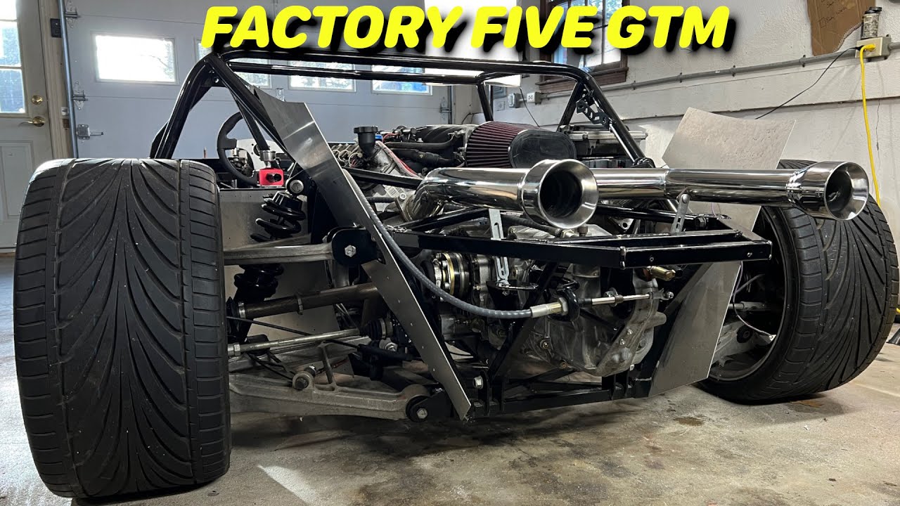 Our Factory Five GTM Gets Exhaust, Brakes, and Fluids!!! - YouTube