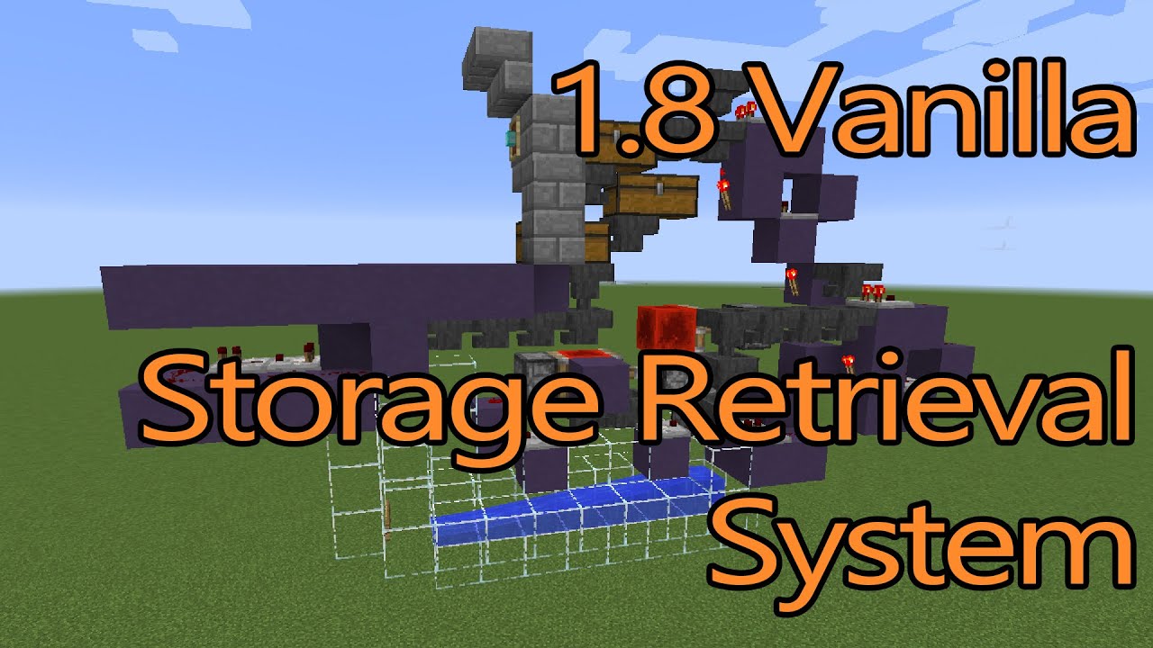 Minecraft 1.8 Vanilla Mass Storage Retrieval - Work in Progress - YouTube