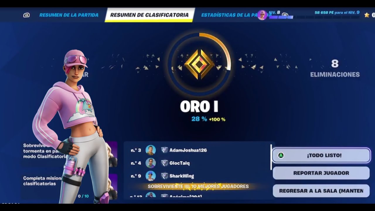 Llego a rango oro en fortnite - YouTube