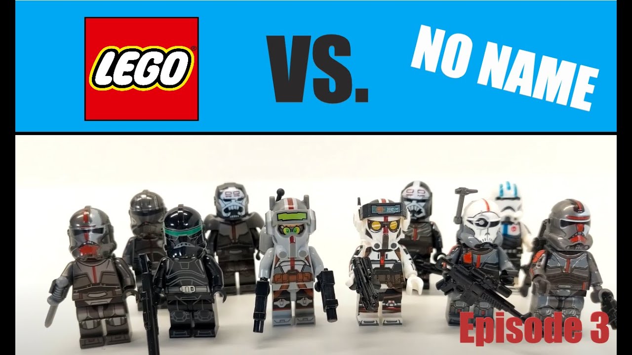 Lego VS. Fake Lego | Der Vergleich | China Bad Batch Figuren wirklich ...