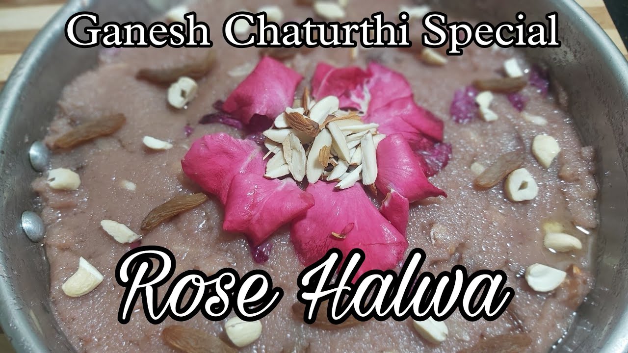Rose halwa prasad | Ganesh Chaturthi special | Rose petals special ...