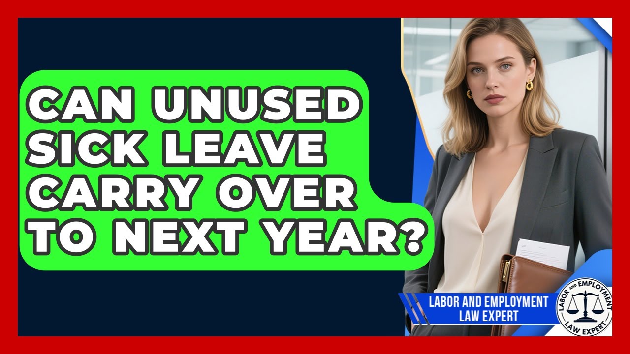 Can Unused Sick Leave Carry Over To Next Year? - Labor and Employment ...