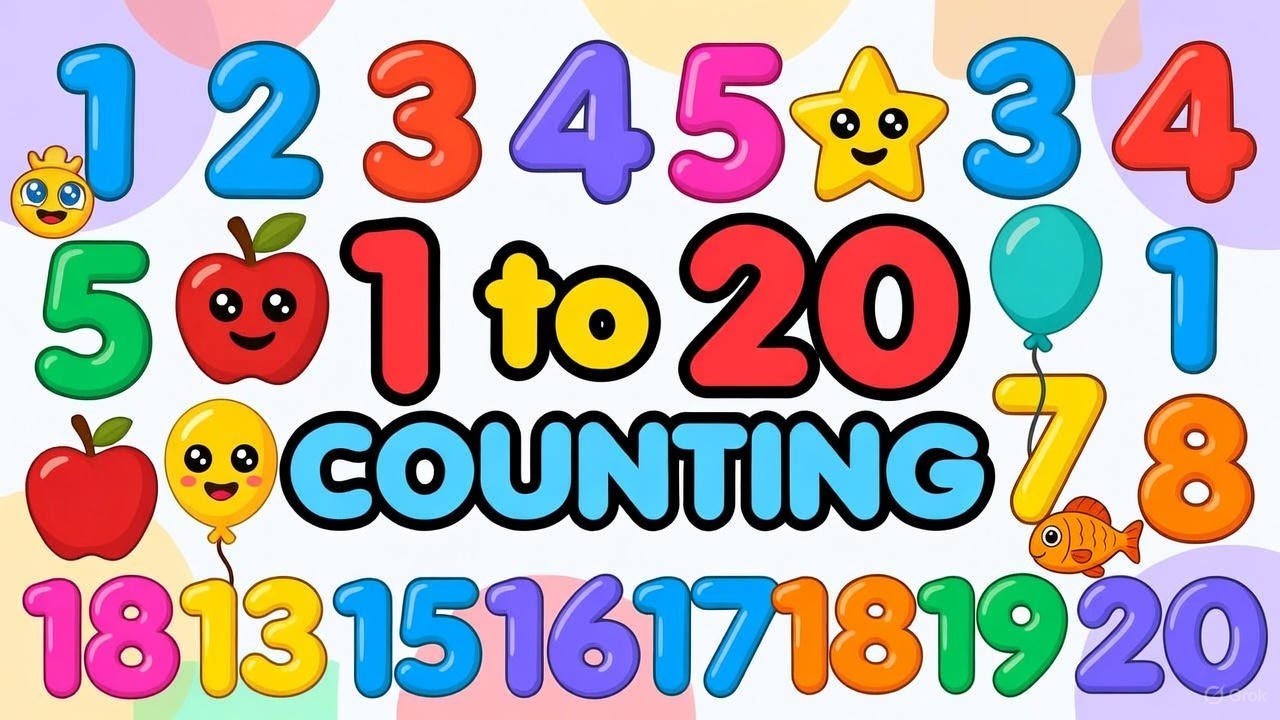 1 to 20 Counting for Kids 🔢 | Learn Numbers with Fun | Kids Learning ...