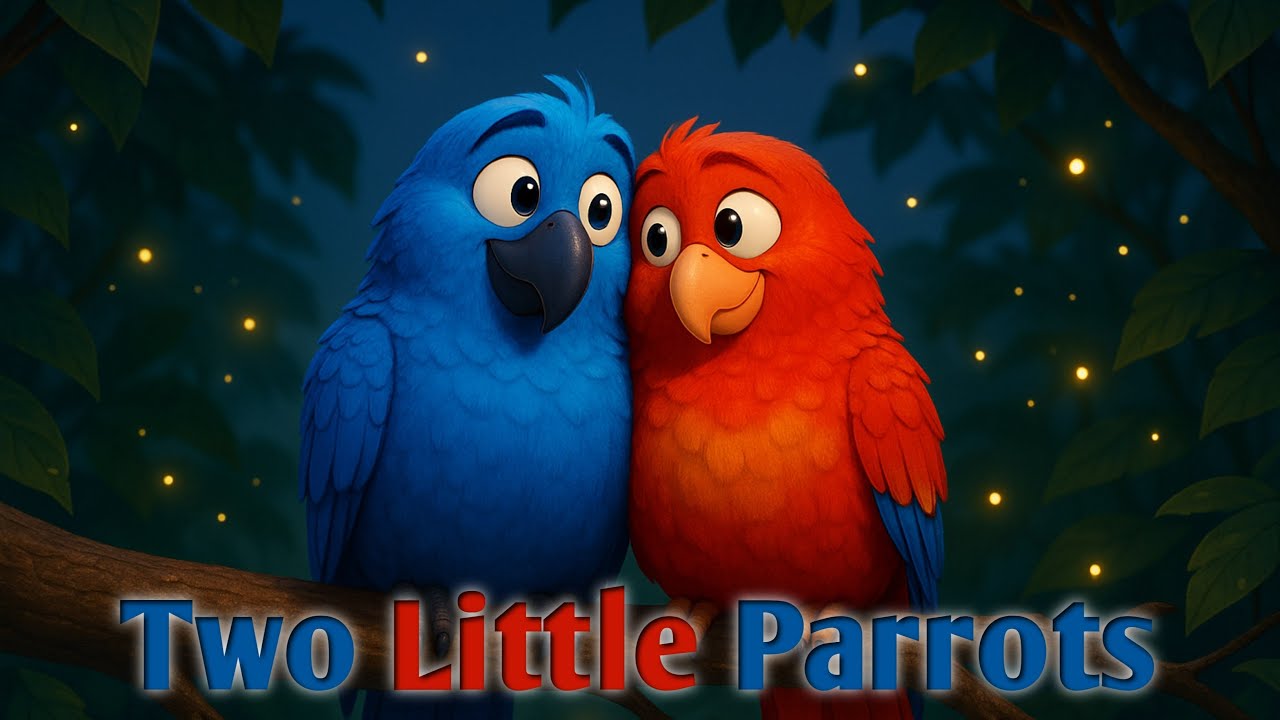 Two Little Parrots Full Poem English Poem - YouTube