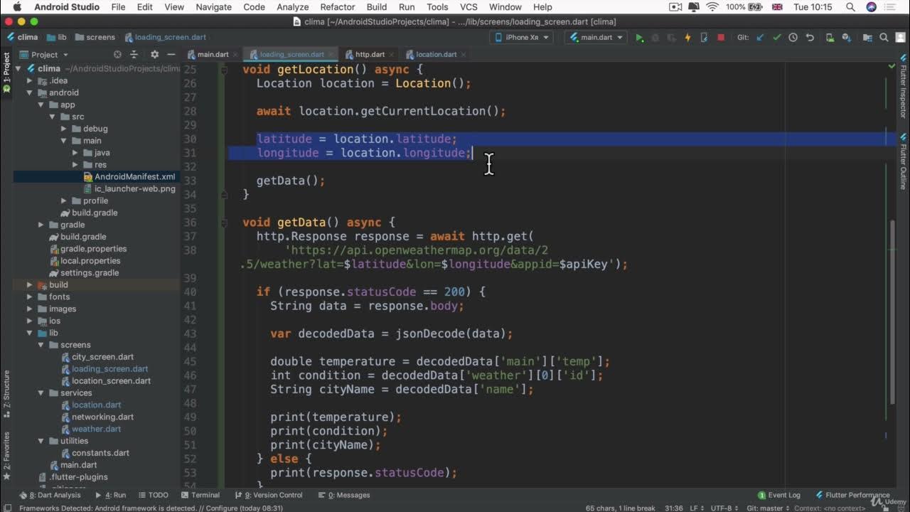 10 Getting Actual Weather Data from the OpenWeatherMap API - YouTube