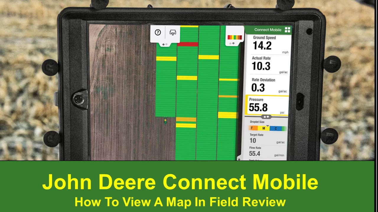 How To View A Map In Field Review | John Deere Connect Mobile - YouTube
