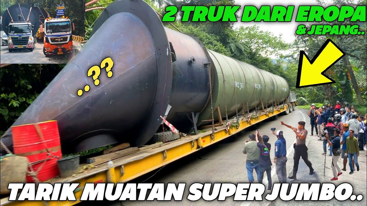 MUATAN NGAK MASUK AKAL !!! 2 Unit Truk Dari Eropa & Jepang Melintas ...