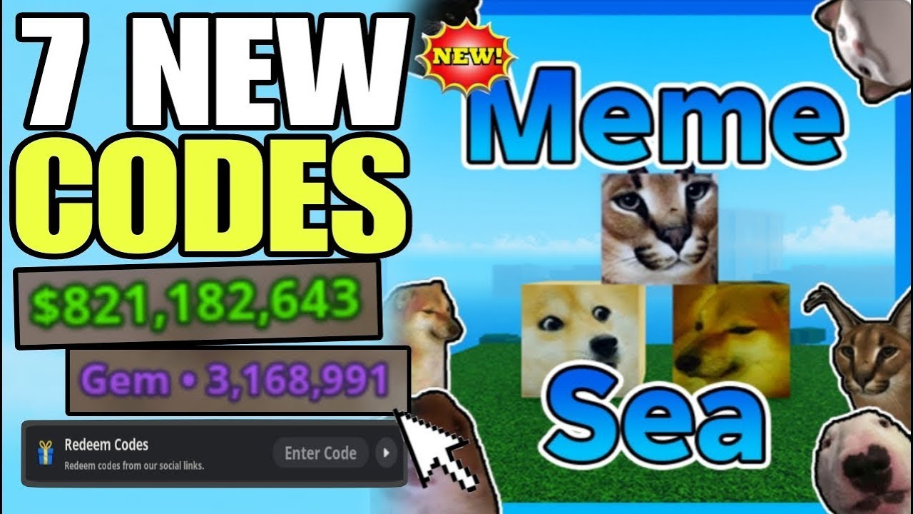 *NEW CODES* ROBLOX MEME SEA CODES IN NOVEMBER 2025 | MEME SEA ROBLOX ...