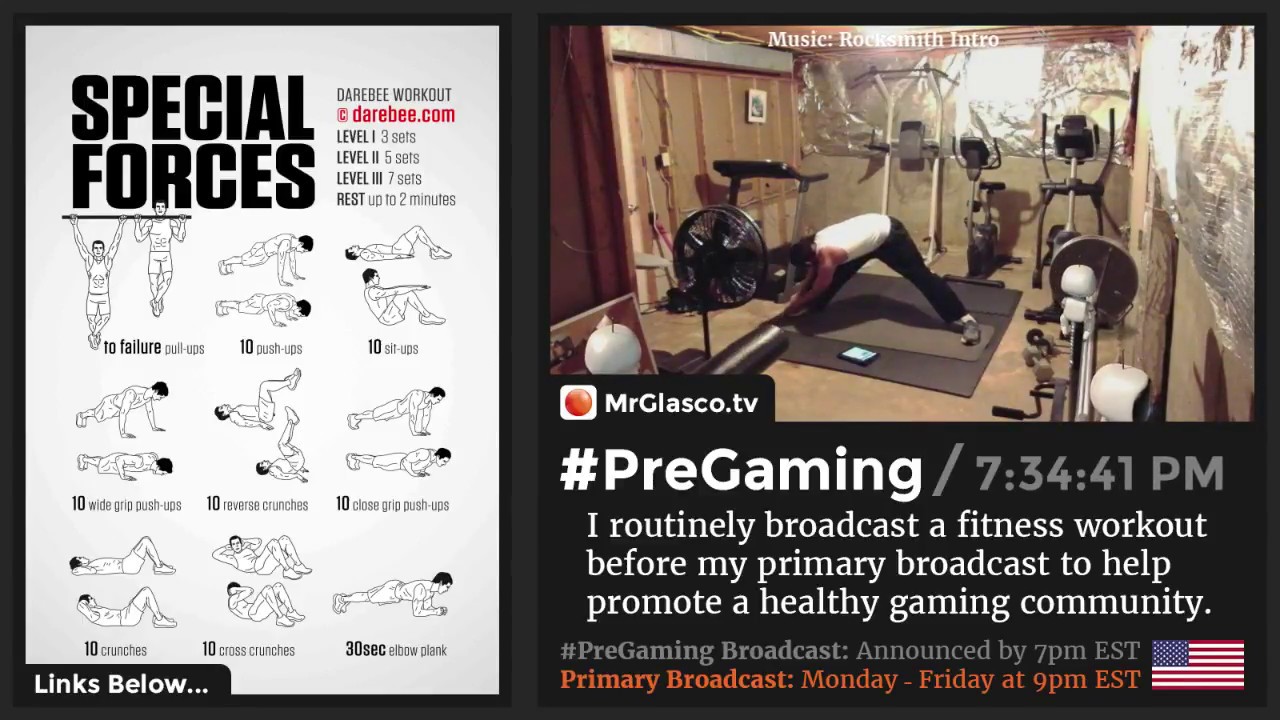 #PreGaming: DAREBEE Special Forces Workout 💪 - YouTube