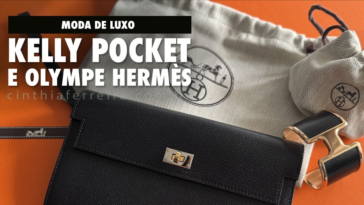 Unboxing Hermès de Natal | Kelly Pocket Long Electrum e Bracelet Olympe ...