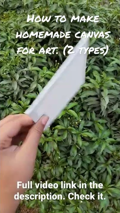 How to make homemade canvas for art. (2 types) ||Art and craft || - YouTube