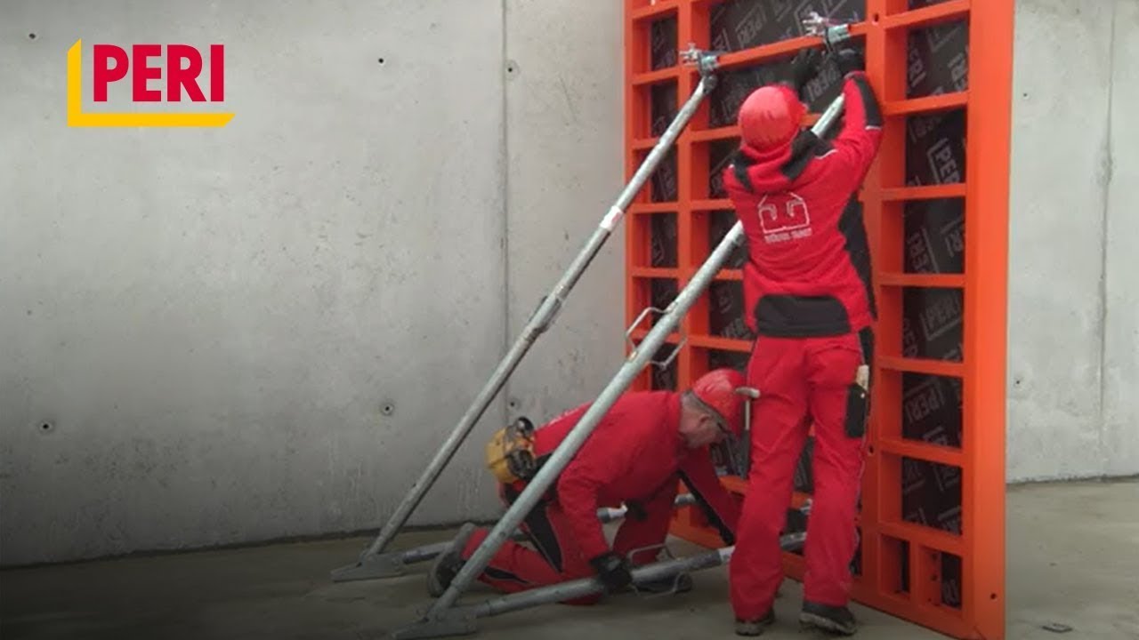 TRAINING | PERI TRIO mounting of push-pull props (EN) - YouTube