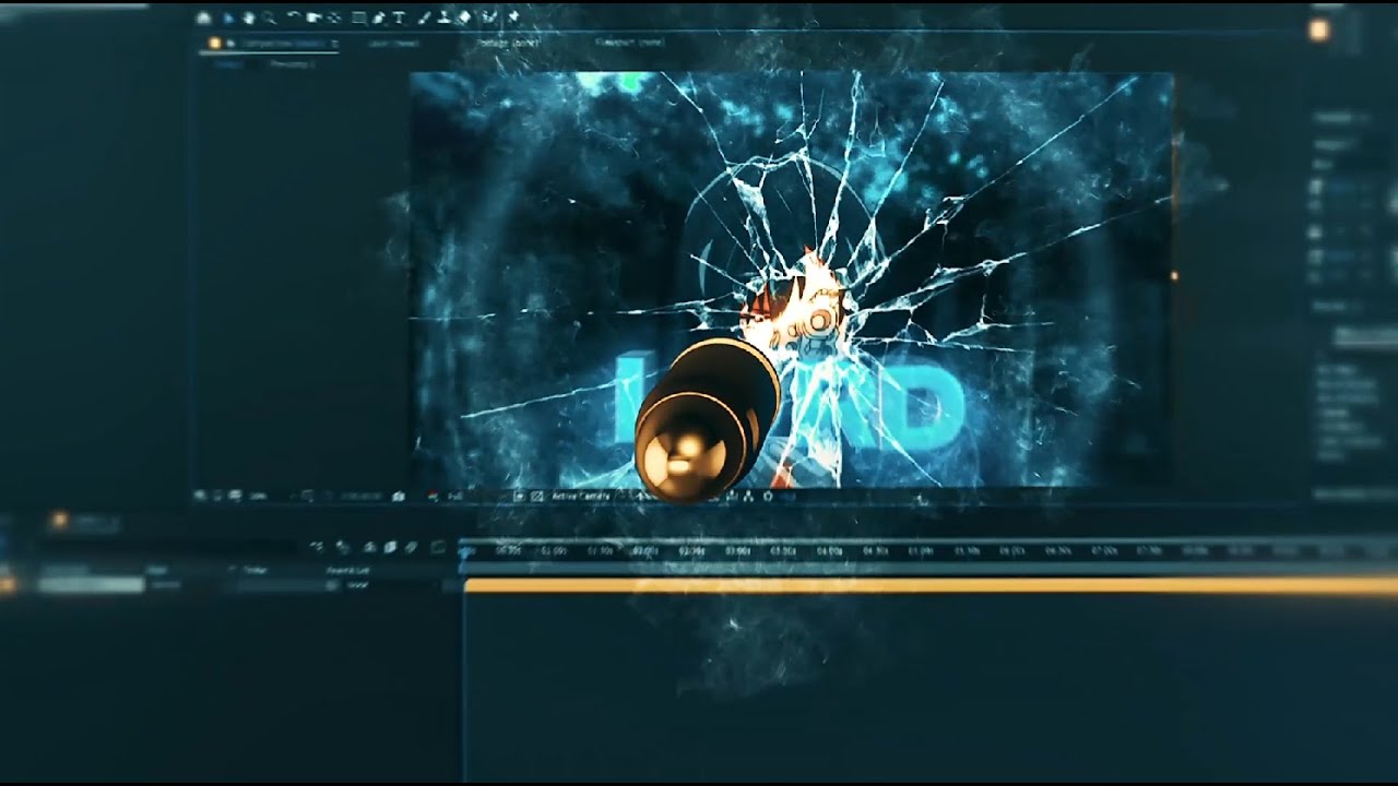 Bullet through screen tutorial [AFTER EFFECTS] - Lord - YouTube
