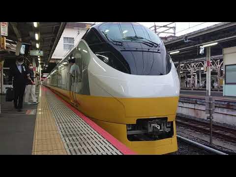 E657系K2編成[フレッシュひたち黄(イエロージョンキル)塗装] 特急ときわ76号品川行き上野駅到着 - YouTube