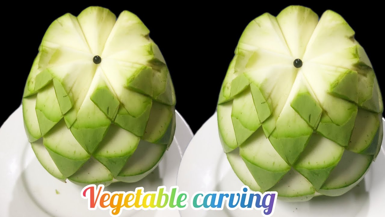 Bottle Gourd cutting skills//Amazing Bottle Gourd carving - YouTube
