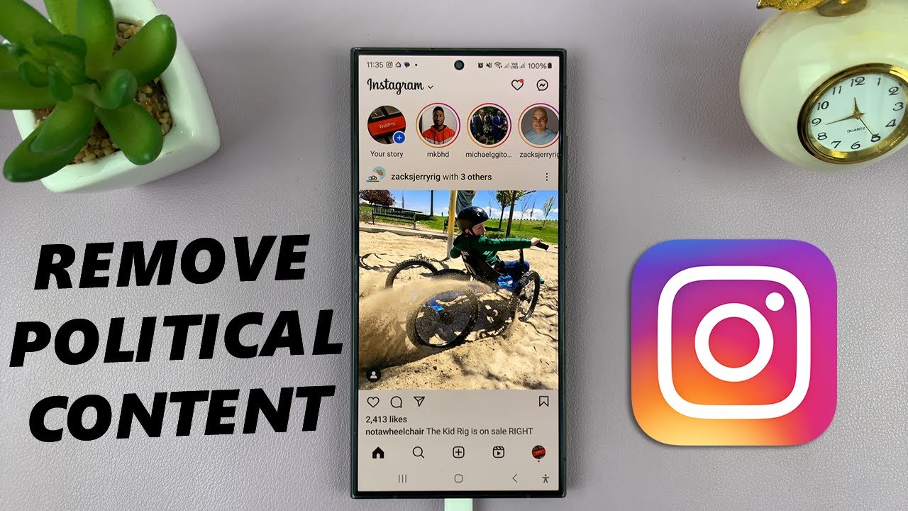 How To Remove Political Content From Instagram Feed - YouTube