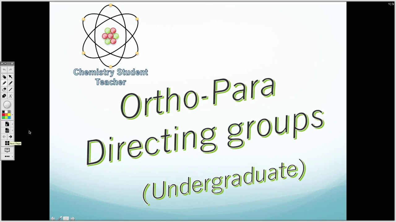 Ortho & Para Directing Groups - Undergraduate Chemistry - YouTube
