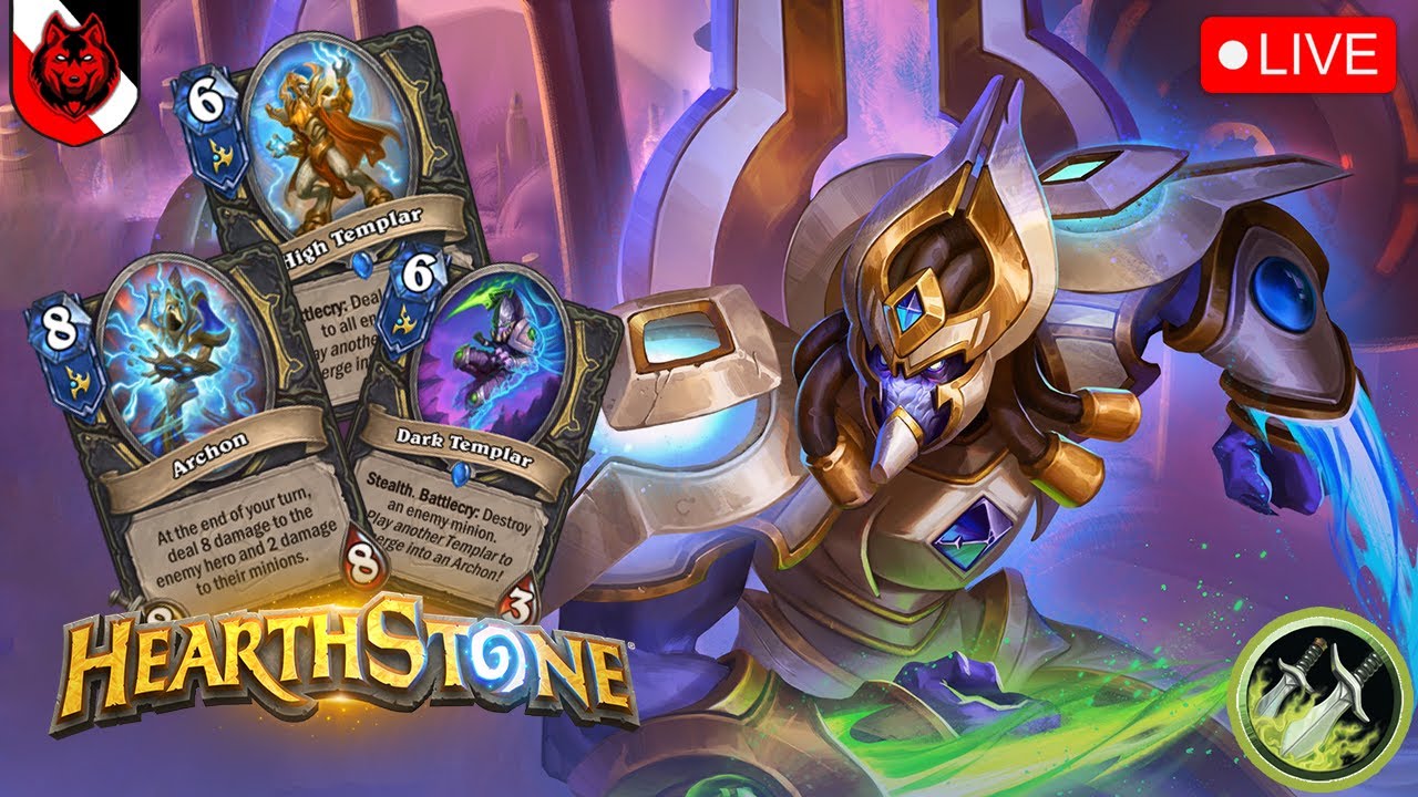 ⚫ เล่นเด็ค Protoss Rogue ⚫ - Hearthstone [ LIVE ] - YouTube