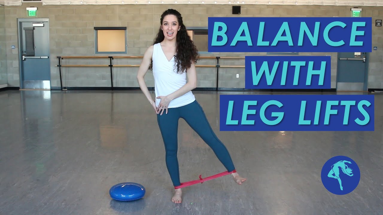 Single Leg Balance with 3 Way Theraband - YouTube