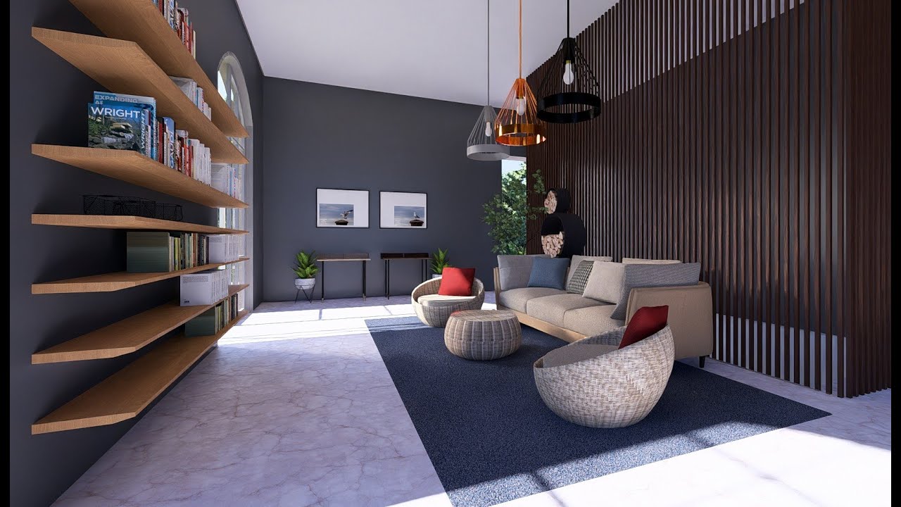 Living room realistic scene tutorial in lumion | Ep 06 - YouTube