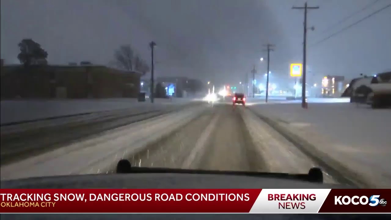 Tracking heavy snow and road conditions - YouTube