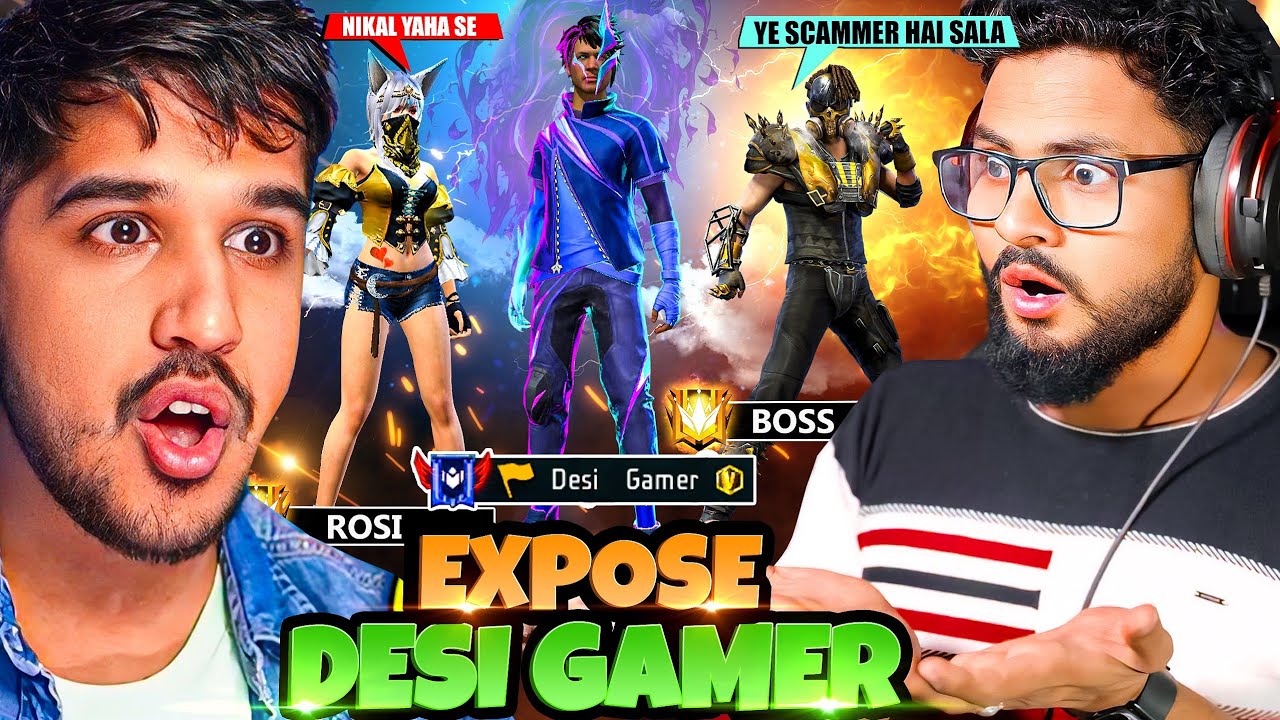 Big Youtuber Exposed Fake Desi Gamer 😱 Open Challenge in BR Rank आजा 1 ...
