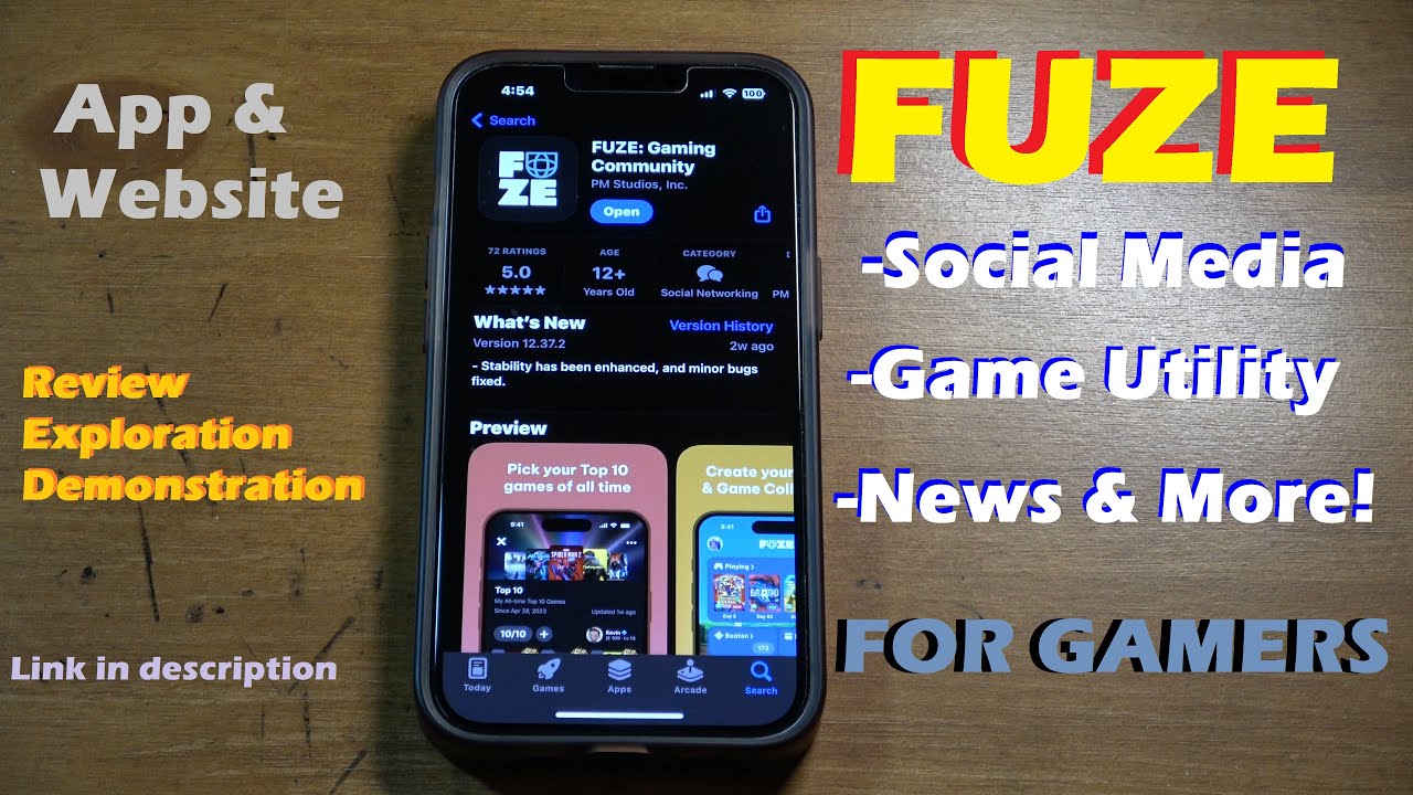 FUZE - Gaming Social Media & Utility (Exploring the App & Website ...