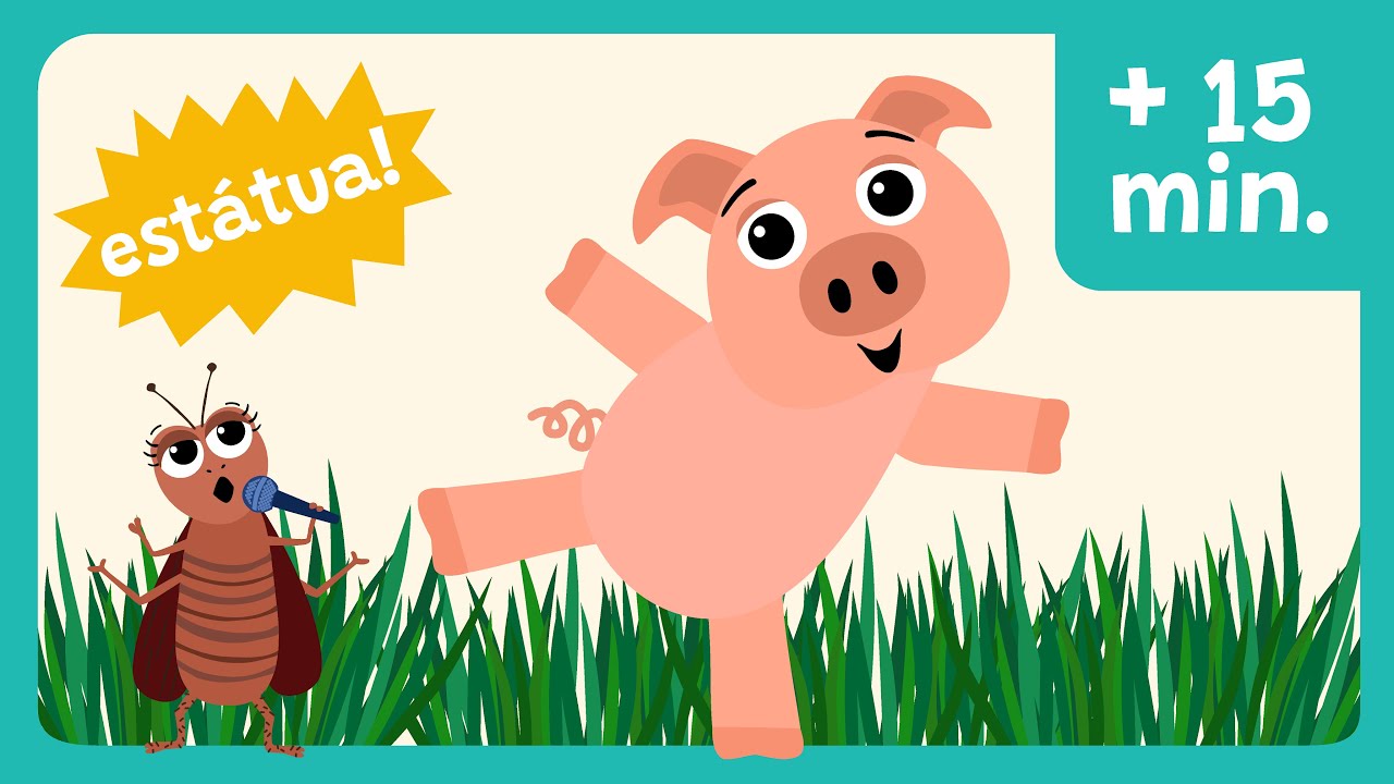 Brincando de estátua com o porco + Sapo Cururu e outras canções para ...