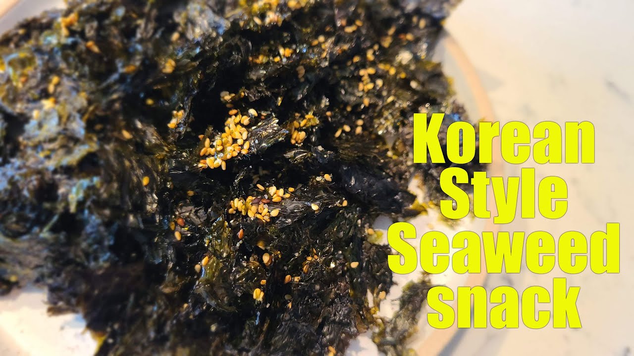 Korean seaweed snack | roasted seaweed flakes snack - YouTube