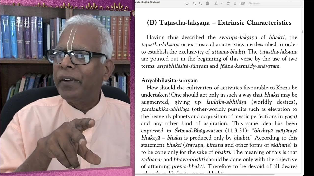 Bhakti Rasamrta Sindhu Bindu - Verse-1 - Part-2 - YouTube