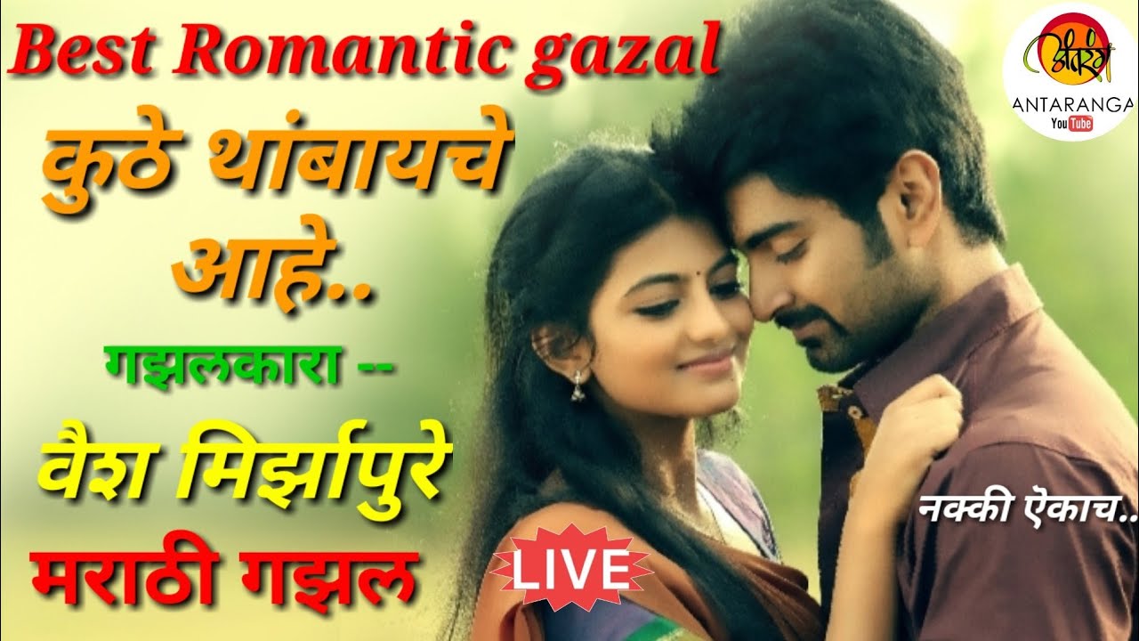 कुठे थांबायचे आहे..। marathi gazal। मराठी गझल। vaish mirzapure - YouTube