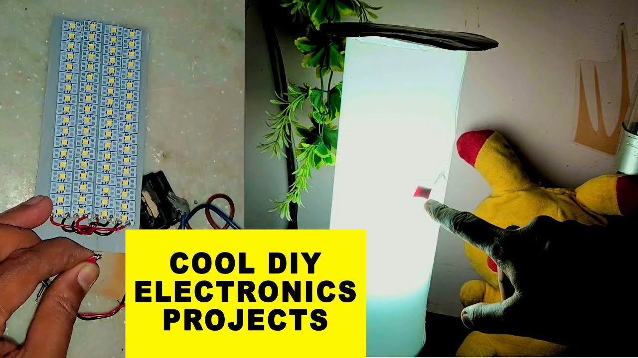 Cool DIY Electronics Projects For Home - Touch LED Desk Light Making ...
