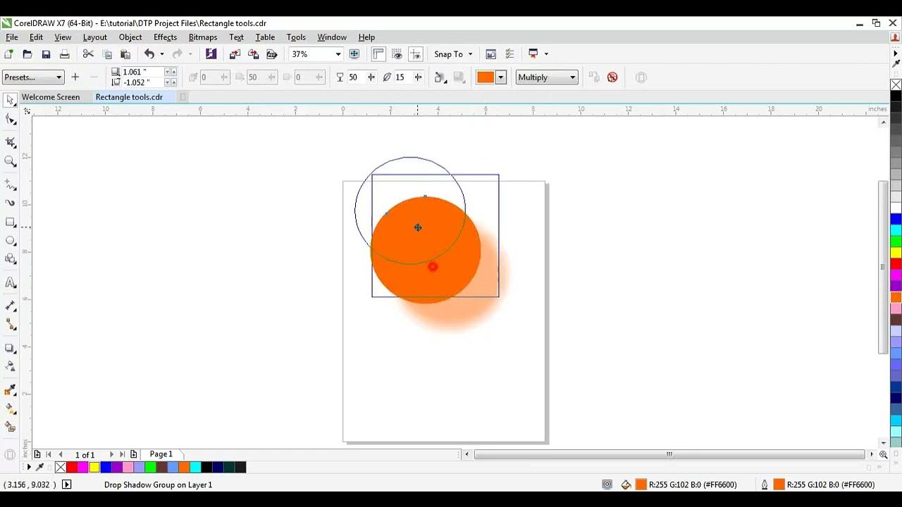 Creating Stunning Drop Shadows in CorelDRAW | Graphic Design Tutorial - YouTube
